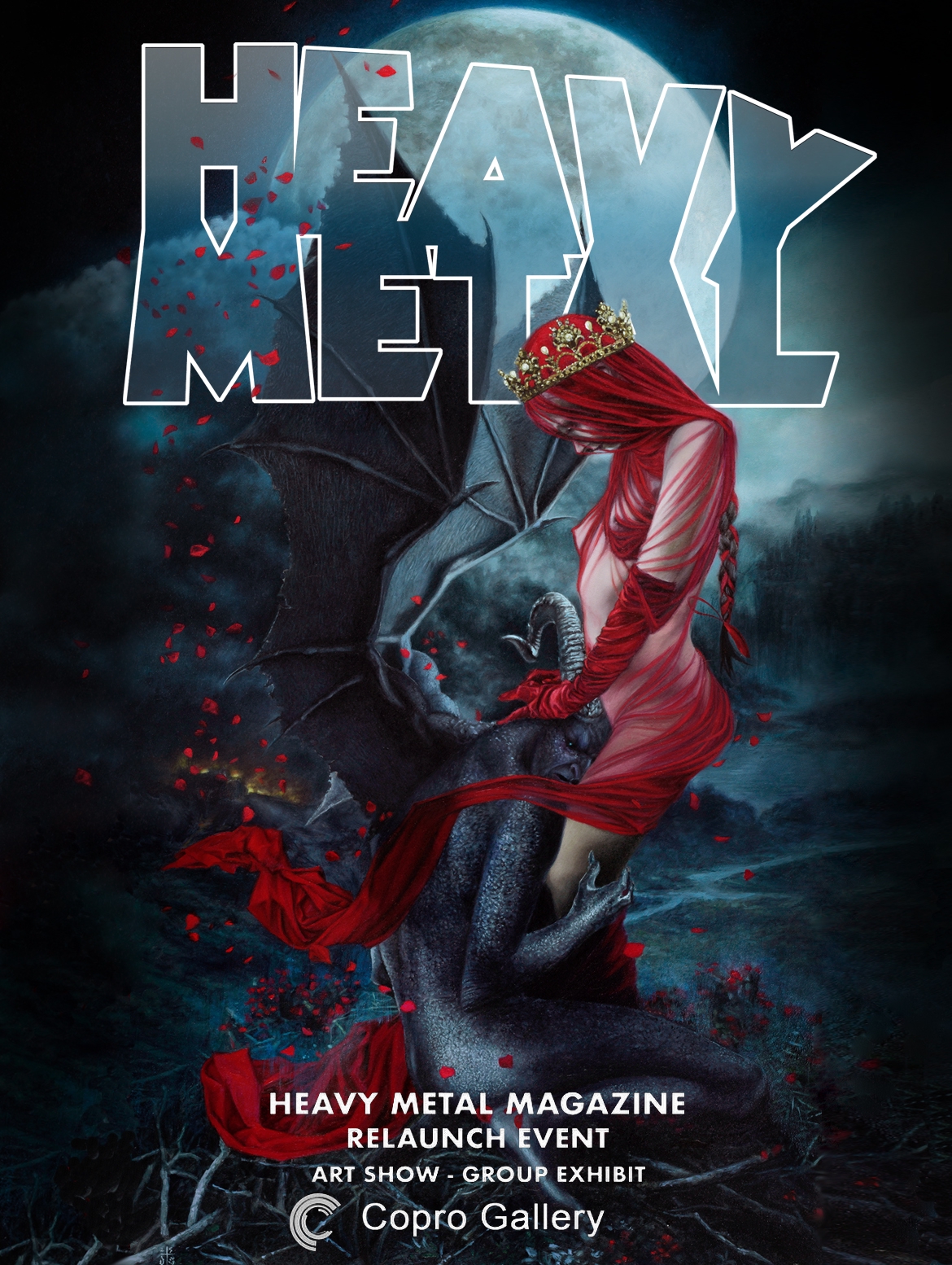 TONIGHT-HEAVY METAL MAGAZINE RELAUNCH EVENT ART SHOW - GROUP EXHIBIT