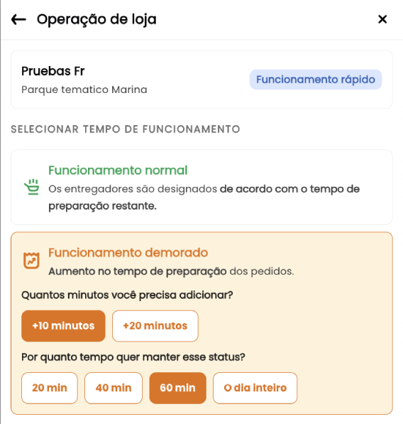 Como posso pausar temporariamente o meu modo de Funcionamento Rápido